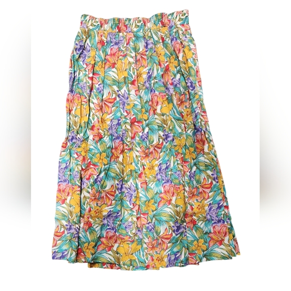 Koret | Skirts | Vintage Koret Petites Size Small Yellow Red Purple ...